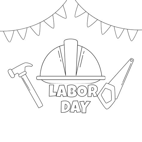 Free Labor Day Clipart Drawing Template To Edit Online