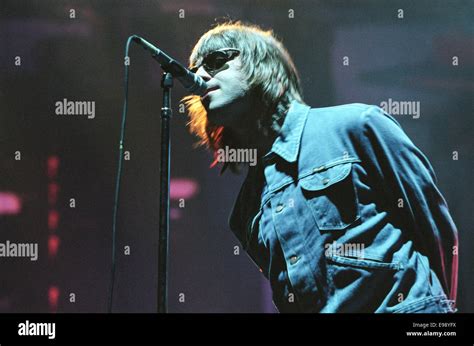Liam Gallagher Of Oasis On Stage In Concert At Rock On The Green In