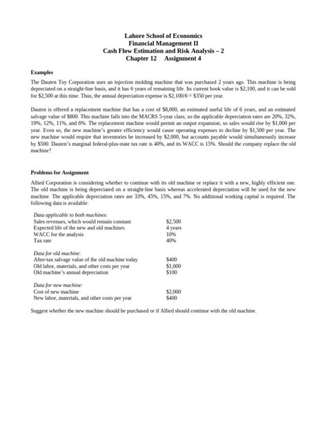 Fm Assignment Pdf