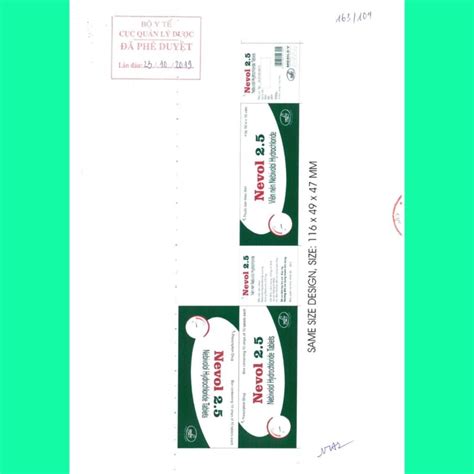 Thuốc Nevol 2 5 Medley Điều Trị Tăng Huyết áp Và Suy Tim Mạn Dược Sĩ Lưu Văn Hoàng