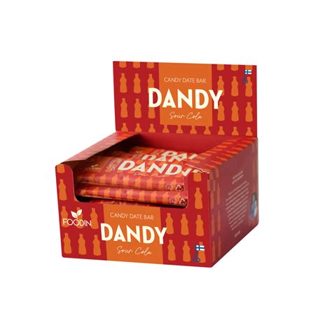 Dandy Candy Date Bar Sour Cola 35g X 18kpl Foodin