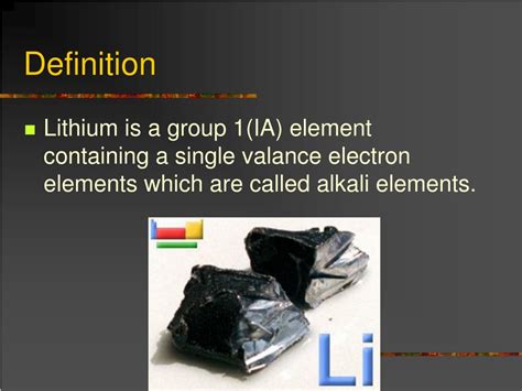 Ppt Lithium Powerpoint Presentation Free Download Id4192211