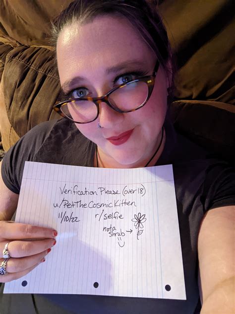 Verification Post Over 18 R Selfie