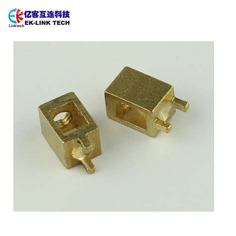 Brass Block Connector Two Foot Terminal Block For Switch Socket Pcb Brass Terminal Blocks With