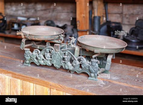 Antique Vintage Balance Scales Cast Iron And Brass Made In Russia