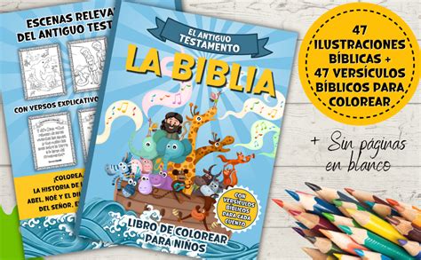 La Biblia Libro De Colorear Para Niños Colorea Escenas Relevantes De