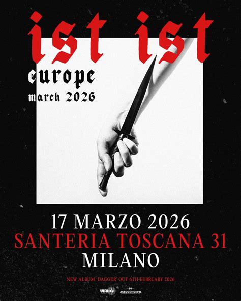 Ist Ist Una Data Unica A Milano Nel 2026 Oca Nera Rock