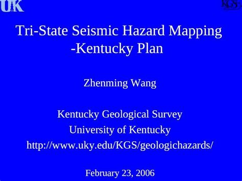 Ppt Tri State Seismic Hazard Mapping Kentucky Plan Dokumentips