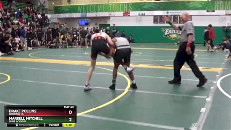 113 Lbs Quarterfinal Markell Mitchell Spire Academy Vs Drake Pollins