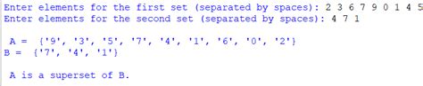 The Python Program To Check Whether A Is Superset Of B Learners Blog The Python Program To Check Whether A Is Superset Of B Learners Blog