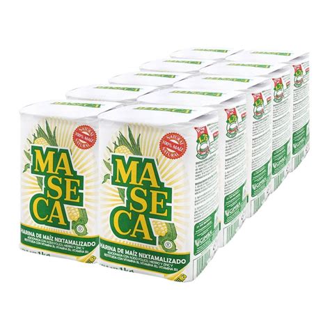 Harina De Maíz Nixtamalizado Maseca 10 Pzas De 1 Kg A Precio De Socio