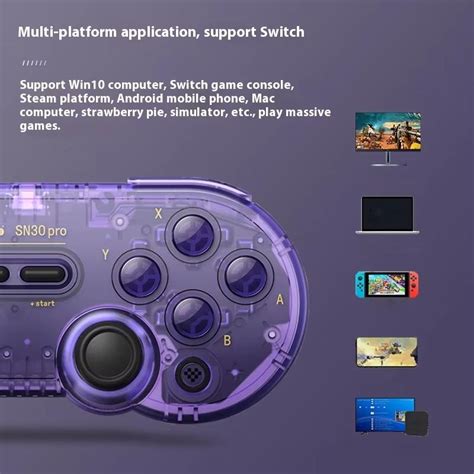 8bitdo Sn30 Pro Retro Special Edition Translucent Wireless Bluetooth