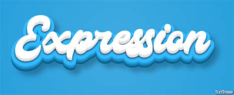 Expression Text Effect And Logo Design Word
