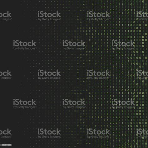 Binary Code Halftone Background Zero And One Abstract Symbols Coding Programming Concept Vector