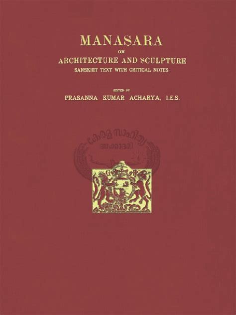 Manasara On Architecture And Sculpture Pdf