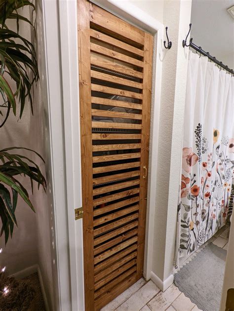 Diy Modern Wood Slat Door All Things Karissa Wood Slats Diy