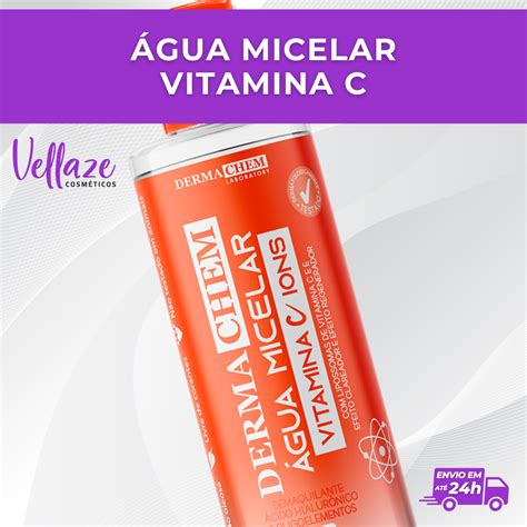 Água Micelar Vitamina C Dermachem 250ml Com Ácido Hialurônico Shopee