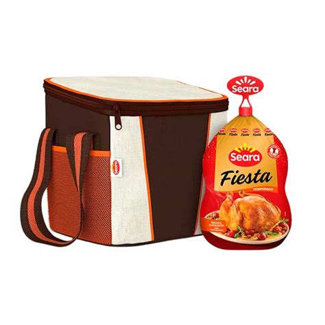 Kit Ave Fiesta Seara Com Bolsa Térmica Megag Alimentos