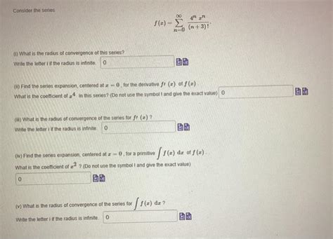 Solved Consider The Series F X N N Nxn I What Is Chegg