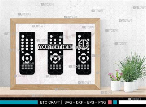 remote control monogram remote control silhouette remote svg tv