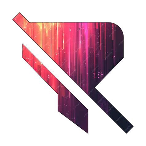 Premium Photo Image Icons Filter Slash Cyberpunk Gradient Style