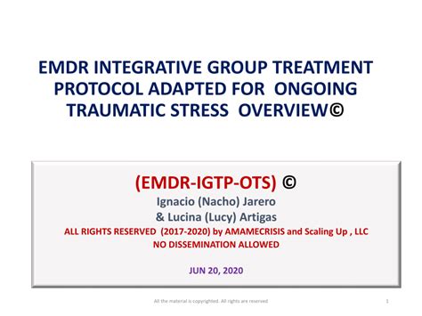 Pdf The Emdr Integrative Group Treatment Protocol Igtp