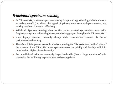 Enhanced Cognitive Radio Network In Dynamic Spectrum Sensing Ppt