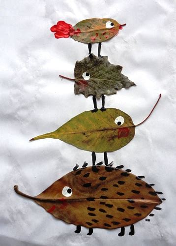Leaf Animals ~ Art Craft T Ideas