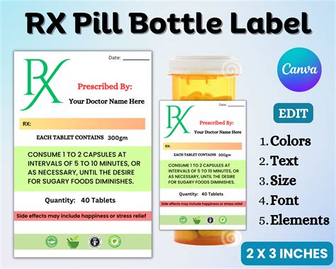 Prescription Label Template