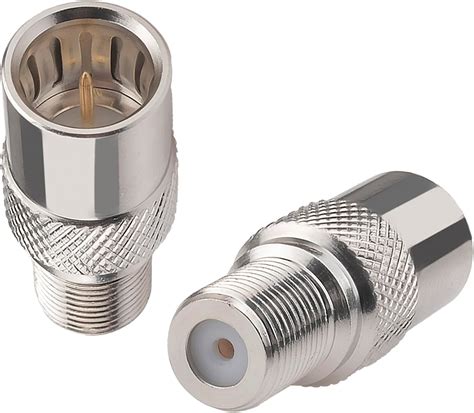 Coax Quick Connector Quick Push On Male To F Female Adapter