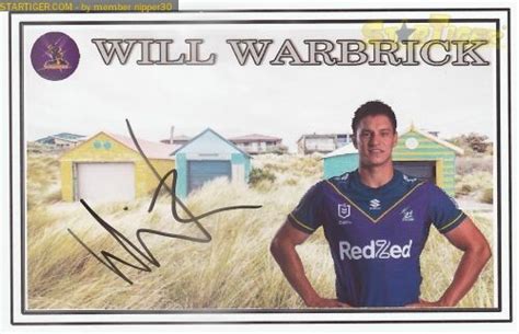 Will Warbrick Autograph Collection Entry At Startiger