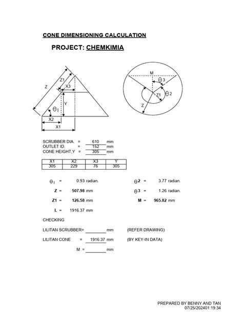 Cone Calculation Pdf