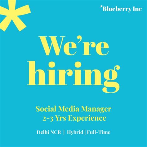 Tejeshwar Sandhoo On Linkedin Urgent Hiring Socialmediamanager