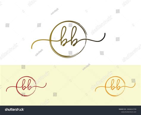 Bb Royal Designbb Boutique Iconbb Handwrittenb Stock Illustration 2484624709 Shutterstock