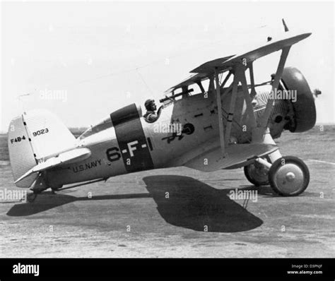The Boeing F4b 4 Was A Biplane Used By The Us Navy During The 1930s