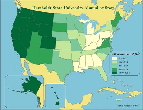 Choropleth Map Monica Kirkpatrick Humboldt State University Cartographic Portfolio