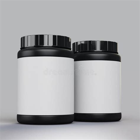 Blank Supplement Bottle Template Stock Illustration Illustration Of