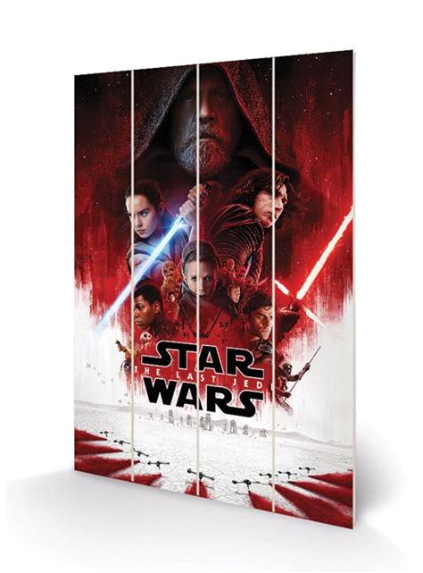 Star Wars The Last Jedi Impression Sur Bois 40x59cm Shopforgeek