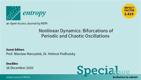 New Special Issue Nonlinear Dynamics Bifurcations Of Periodic And
