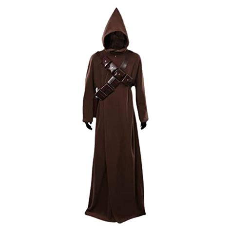 The Mando Tusken Raider Sand People Brown Cloak Carnival Halloween Cos