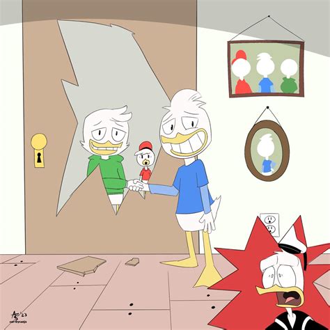 Dewey “just Act Natural Uncle Donald Wont Notice…” Art By Me R