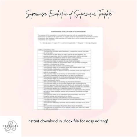 Clinical Supervision Form Bundle Etsy