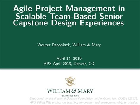 Agile Project Management In Scalable Team Based Senior Capstone Design Experiences Ppt