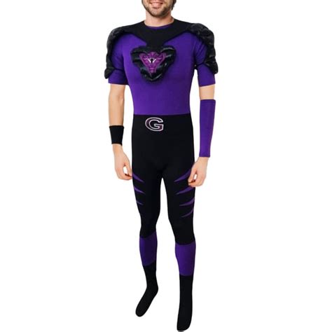 Globo Gym Purple Cobras White Goodman Adult Costume Mens Large