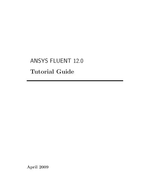 PDF Fluent Tutorial Guide DOKUMEN TIPS