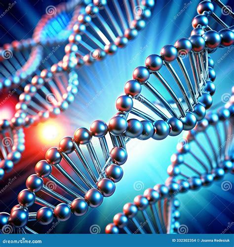 Dna Double Helices Are Depicted With Vivid Colors Against A Radiant