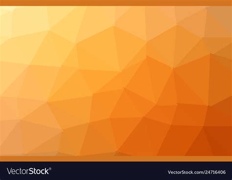 Orange Abstract Geometric Rumpled Triangular Low Vector Image