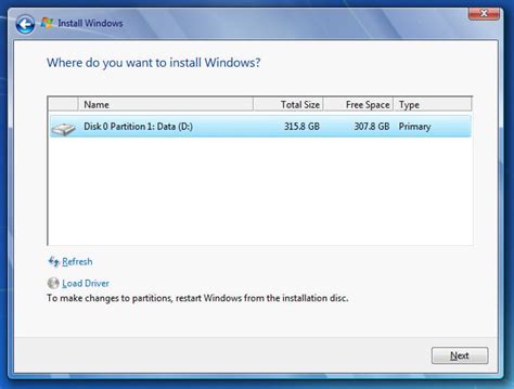 clean install partition not found solved windows 7 forums