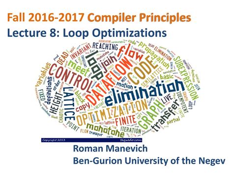 Fall Compiler Principles Lecture 8 Loop Optimizations Ppt Download