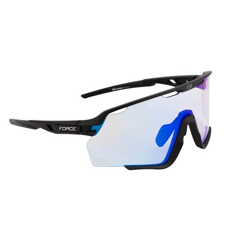 Sunglasses Force Cyclone Black Blue Photo Lens Force